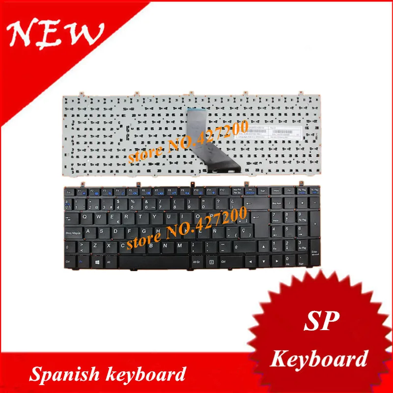 Español teclado para Clevo W350 W370 W670 W350ETQ W350SKQ W350STQ ...