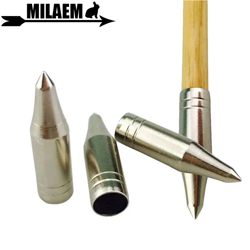 12/24/50pcs Archery Arrow Tips 8mm Stainless Steel Broadhead Arrow ...