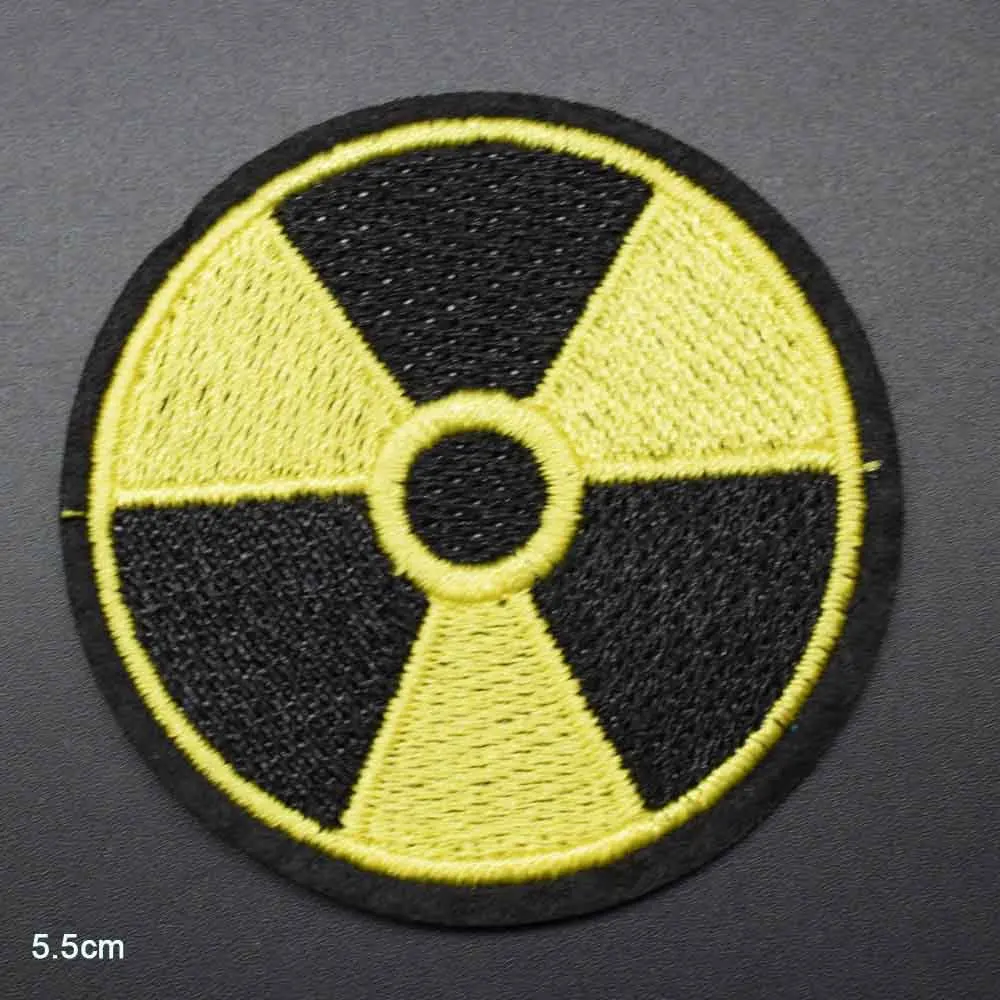Radiation Stickers Clothes | Embroidered Danger Patch | Clothes Patches ...