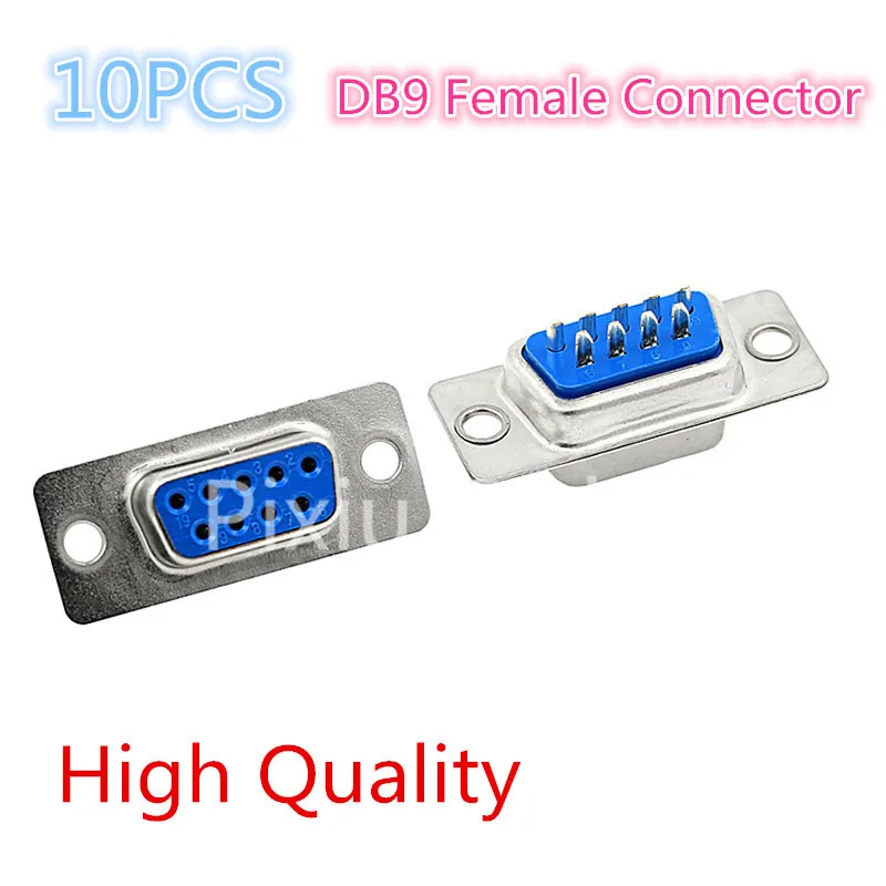10PCS ST174b RS232 Serial Port Connector Computer DB9 Female Socket ...