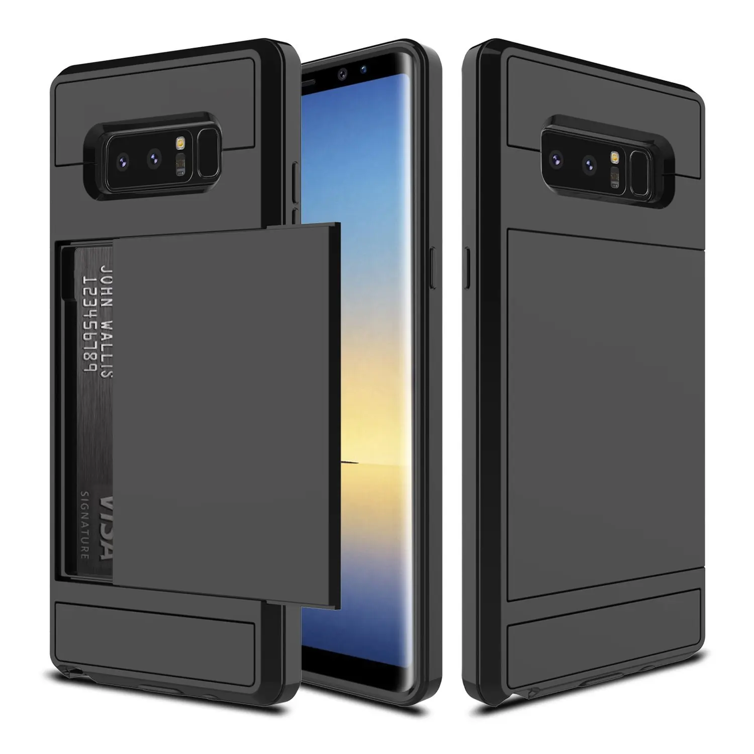 for Galaxy Note 8 Case Hybrid Armor Shockproof Protective Case Cover ...