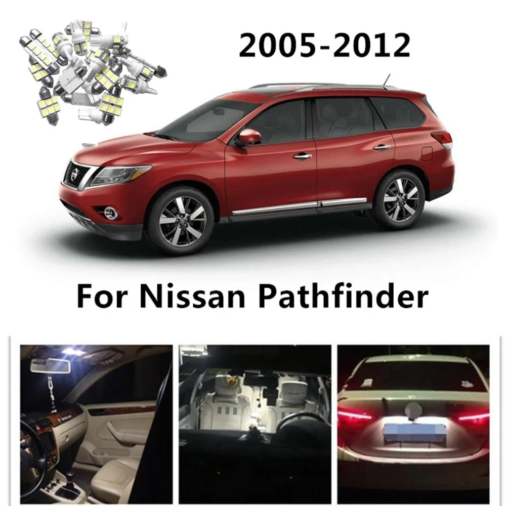 JGAUT 9pcs LED Map light License Plate light Bulbs For Nissan ...