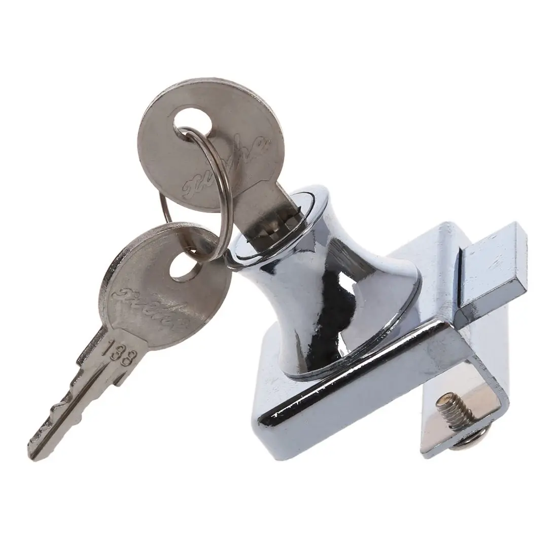 New Xiehe Stainless Stell Showcase Display Cabinet Glass Door Lock W 2 ...