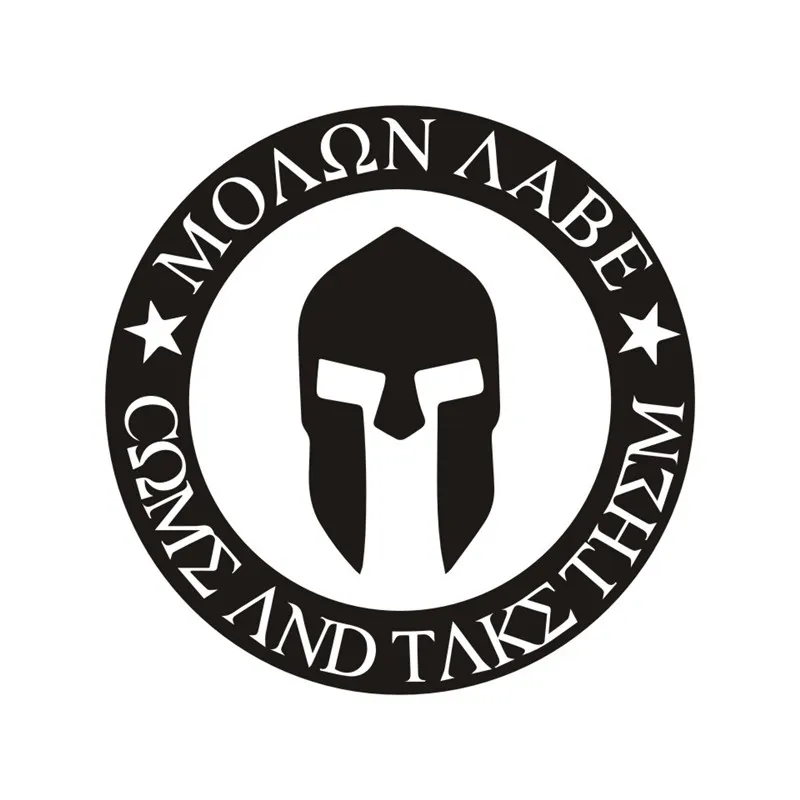 Molon Labe Vinyl Decal Car Window Bumper Sticker Spartan Car Parts ...