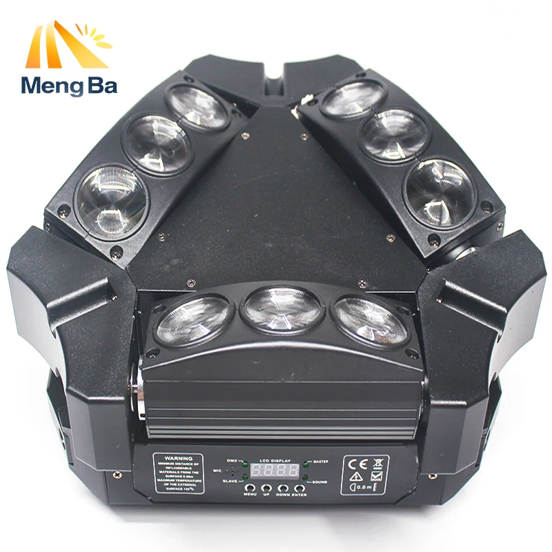 MengBa MINI LED 9x10W Spider Light CREE Led RGBW MX Stage Light Spider ...