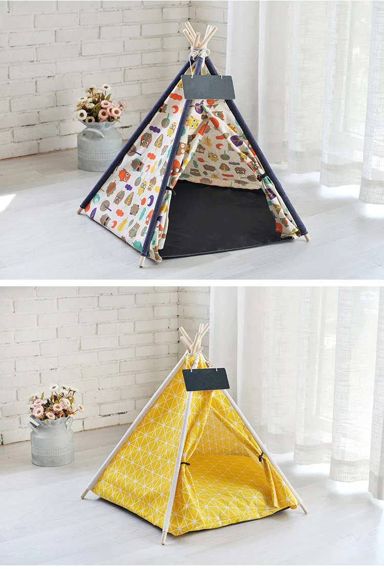 Teepee Dog Bed | Puppy Teepee | Teepee Dog House | Dog Teepee with ...