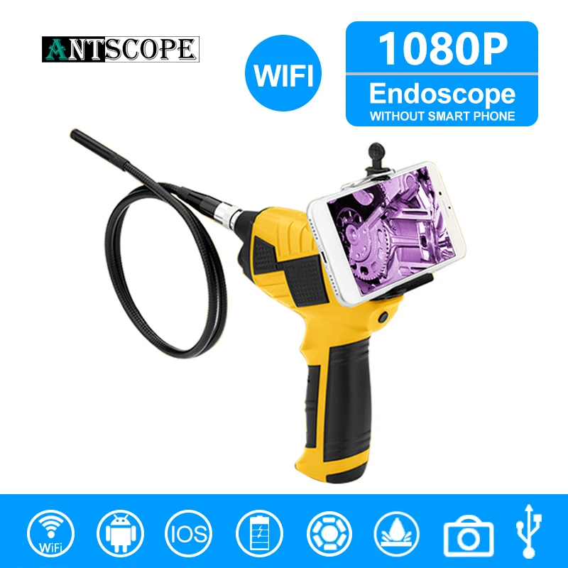 Antscope 1080P Industrial Auto Repair Endoscope Camera WIFI Handheld ...