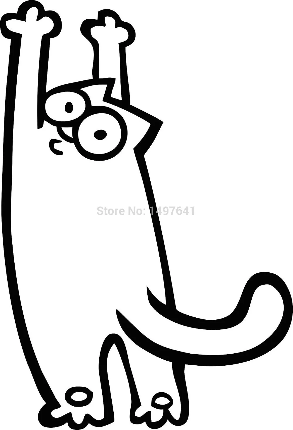 Simon'S V2 Cat Decal Vinyl Car Computer Laptop Window Wall Truck SUV ...