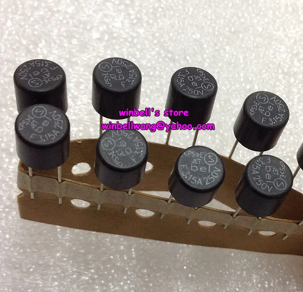 10PCS!!! MRF 250V 3.15A safety fuse F3.15A 250V AMMO BEL cylindrical quick break fuse, black ...