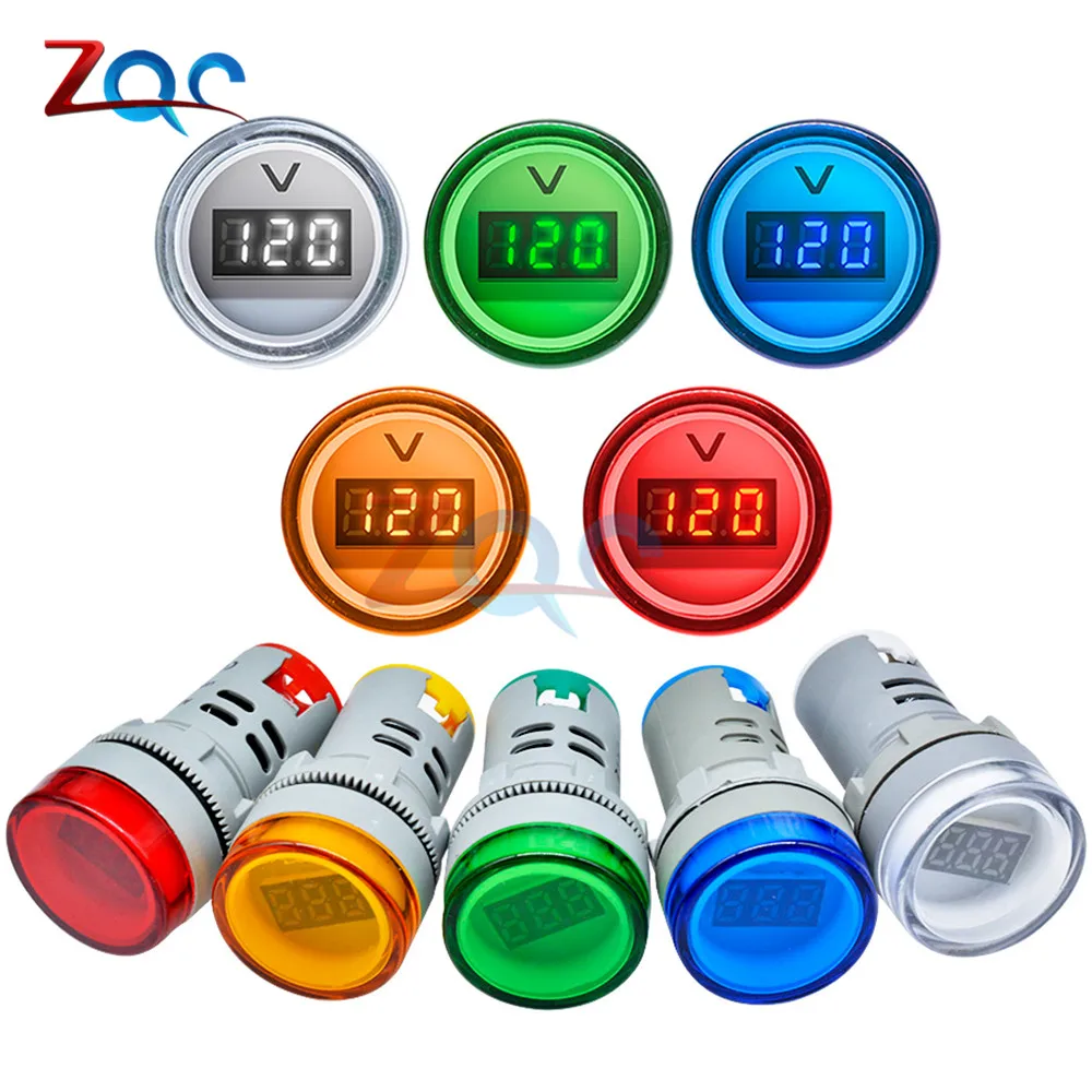 22MM-AD16-AD16-22DSV-Type-AC-60-500V-Mini-Voltage-Meter-LED-Digital ...