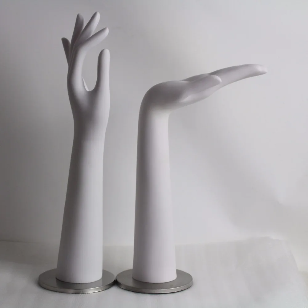 One Pair Female White Mannequin Hand For Jewelry And Glove Display ...