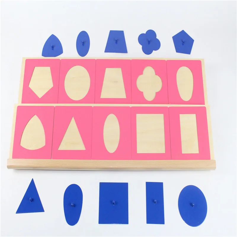 Student Science Tools Montessori Metal Insets Set - 10 Geometric Shapes ...