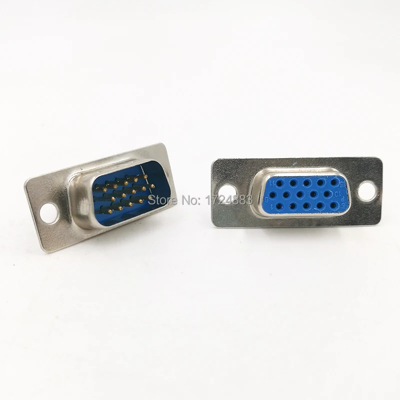 10PCS-DB15-connector-core-VGA-Plug-connector-2row-3-row-hole-pin-female ...