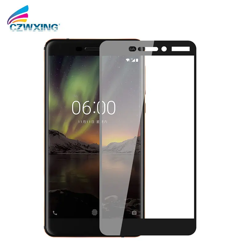 Tempered Glass For Nokia 6 1 Screen Protector Nokia 6 2018 Full Cover