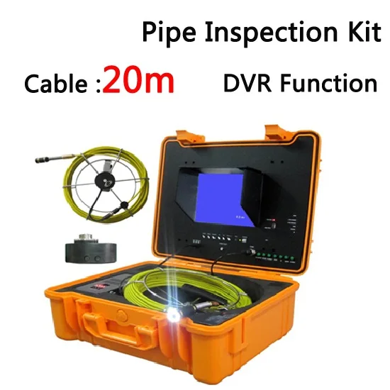 20m Industrial Pipe Video Inspection System with 7inch LCD Monitor ...