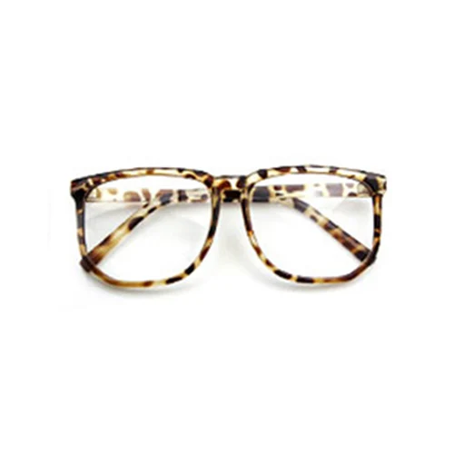 Hot-Unisex-Oversized-Retro-Tortoise-Shell-Nerd-Geek-Clear-Lens-Plain ...