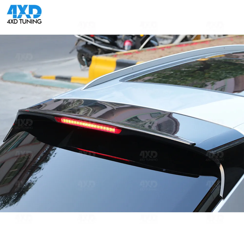 Carbon Fiber Rear Spoiler For Porsche Macan Rear Roof Trunk Bumper ...