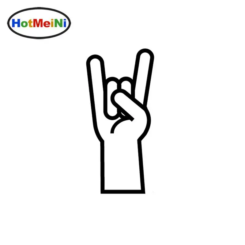 Devil Hand Sign Vinyl wall Car Van Truck Window Bumper Sticker Graphic ...