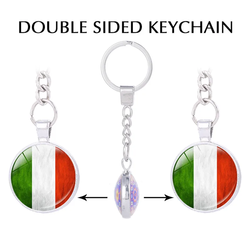 Italy France Russia National Flag Key Chain Friendship Gift UK Flag ...