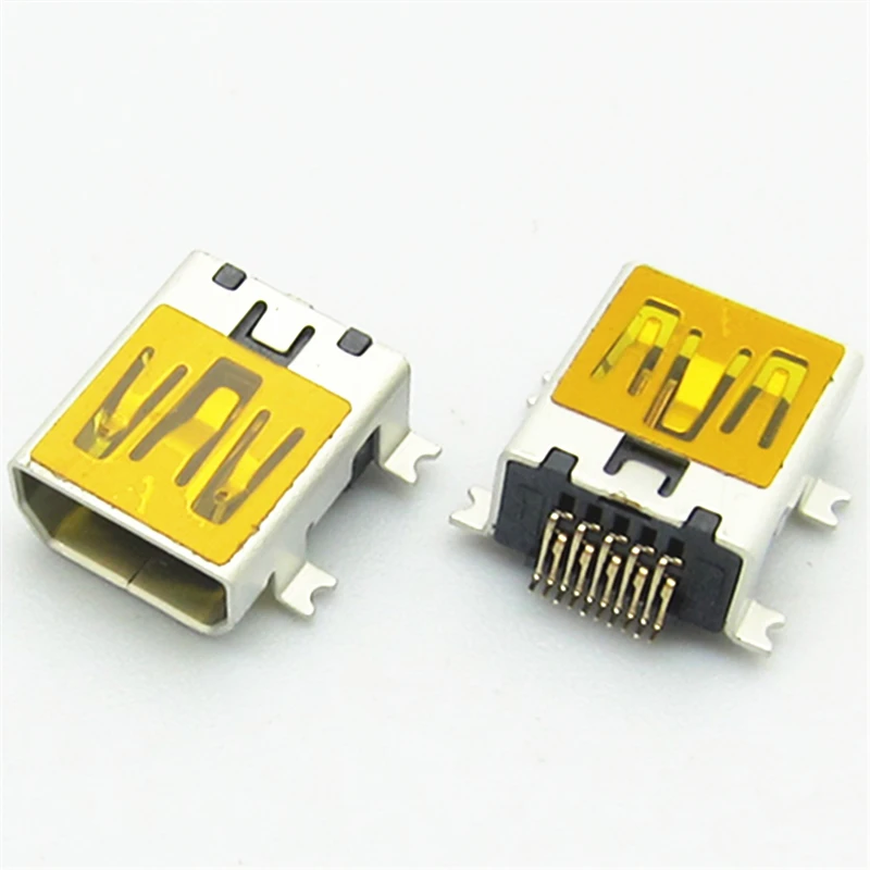 10Pcs/lot Mini USB connector SMD USB Data interface 10PIN 10 needle ...