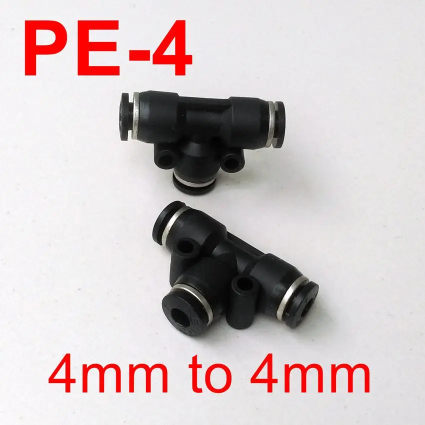 high quality fitting 20pcs/lot Pneumatic Air Fitting 4mm to 4mm to 4mm ...