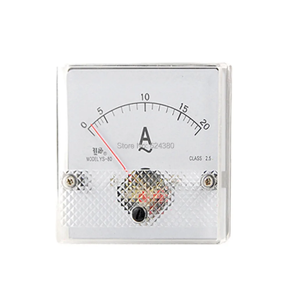 AC 0 20A 20A Analog Ammeter Panel AMP Current Meter Gauge DH 80|analog ...