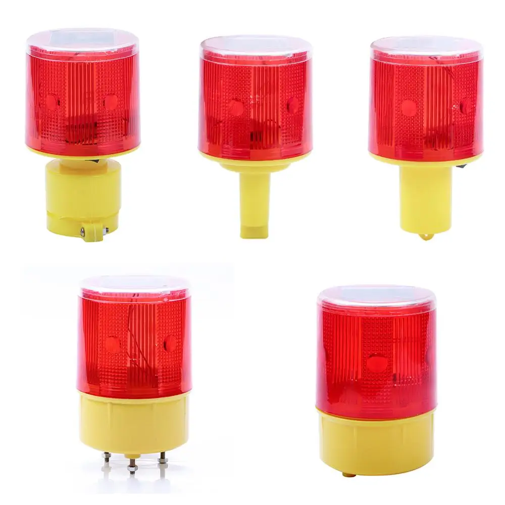 LED-Solar-Strobe-Warning-Red-Light-For-Night-Road-Construction-Cone ...