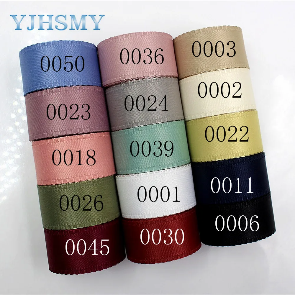 YJHSMY D 18130 206,25 mm 5 yards Solid color bilateral wave ribbons ...