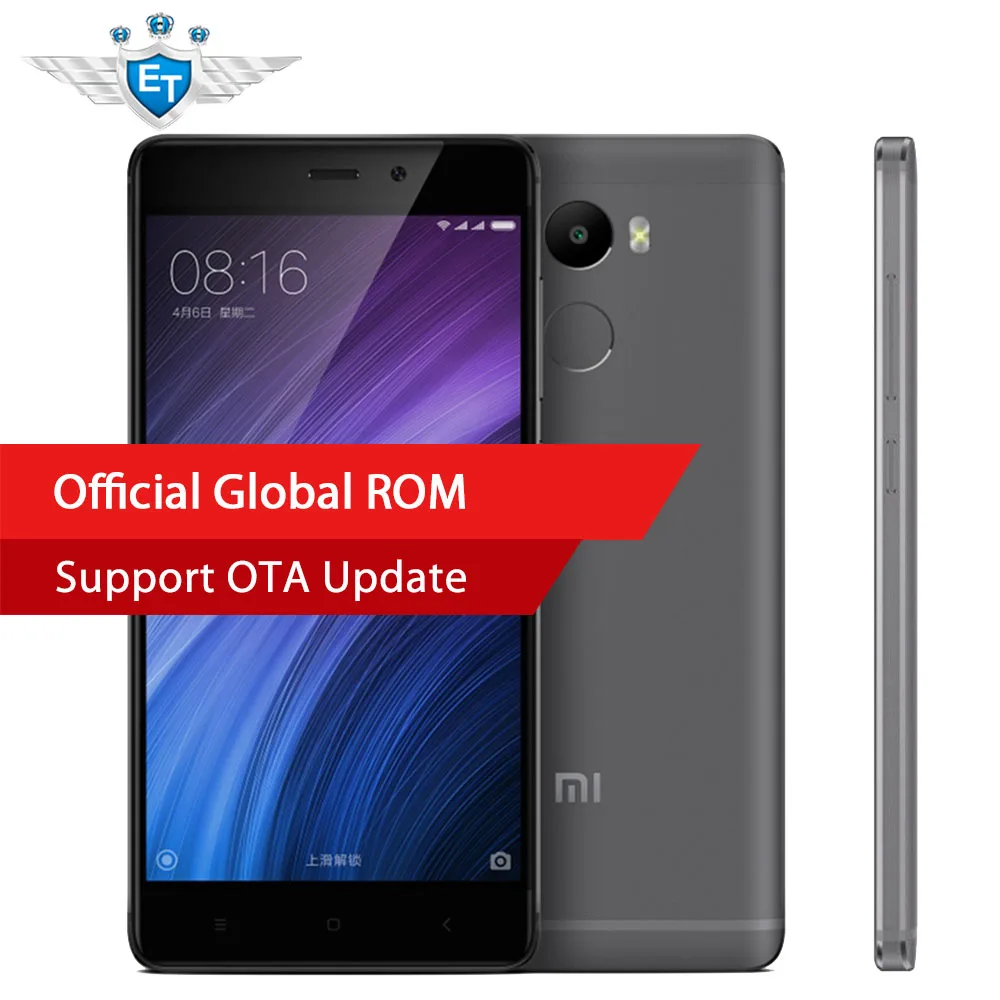 Xiaomi Redmi 4 Smartphone 2GB 16GB 5.0" HD Screen Snapdragon 430 Octa ...