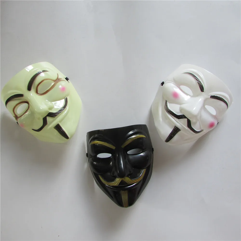 Party Masks V for Vendetta Mask Anonymous Guy Fawkes Fancy Dress Adult ...