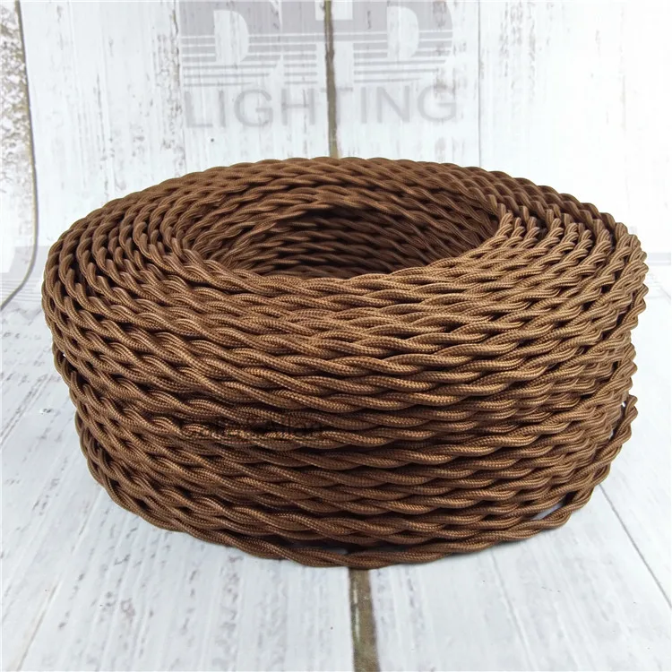 Coffee Color 100m/roll White&black Inside Copper 2cores Ul/vde ...