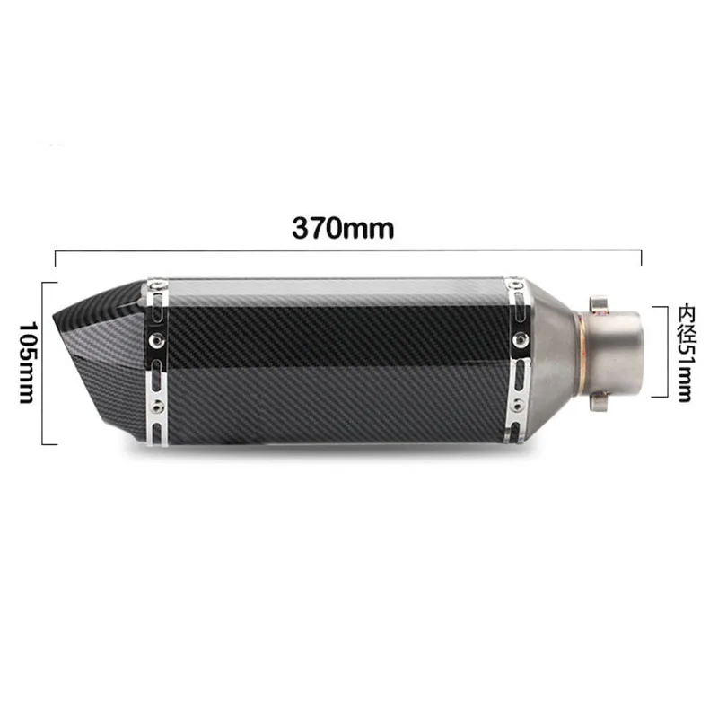 Universal Motorcycle Akrapovic Exhaust Modified Muffler Pipe Scooter ...