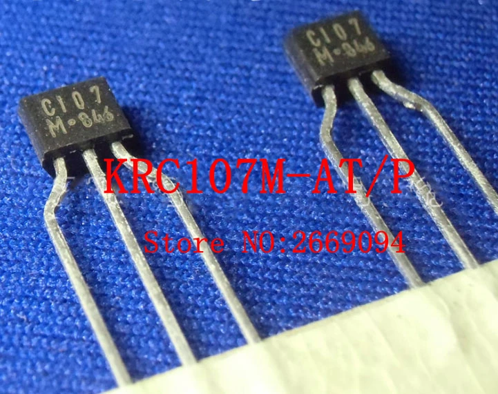 10PCS/ 50Pcs KRC107M KRC107 C107M C107 TO92S EPITAXIAL PLANAR PNP ...