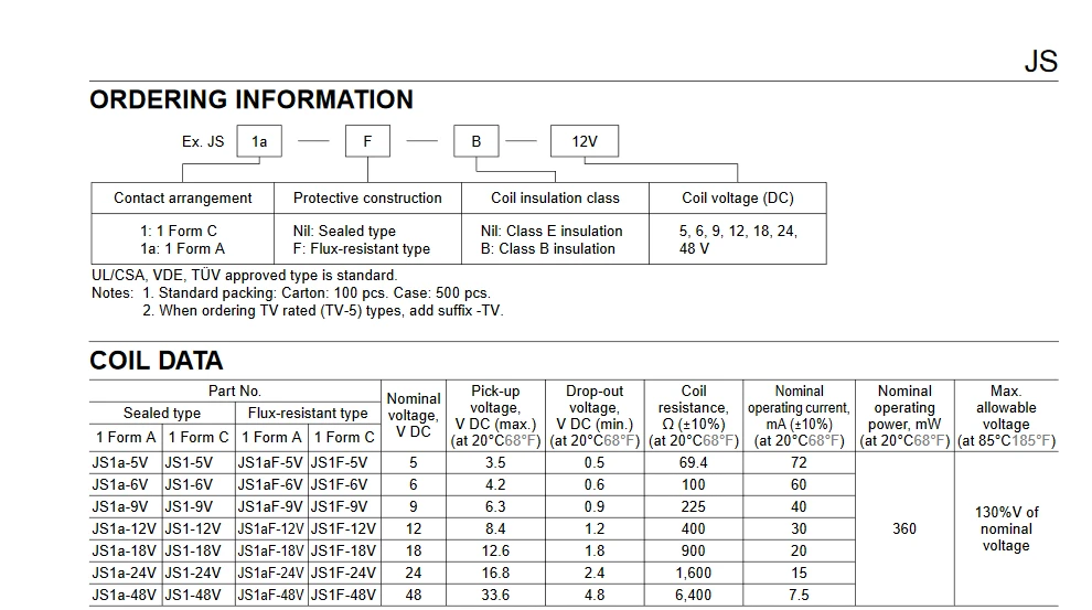 JS1a-5V AJS3319 4Pin 10A 125V новое оригинальное реле