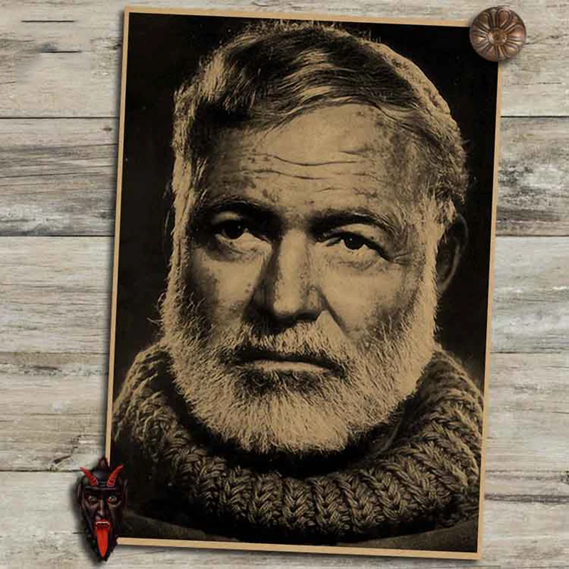 Aliexpress.com : Buy Ernest Hemingway Poster Retro Art Wall Home ...