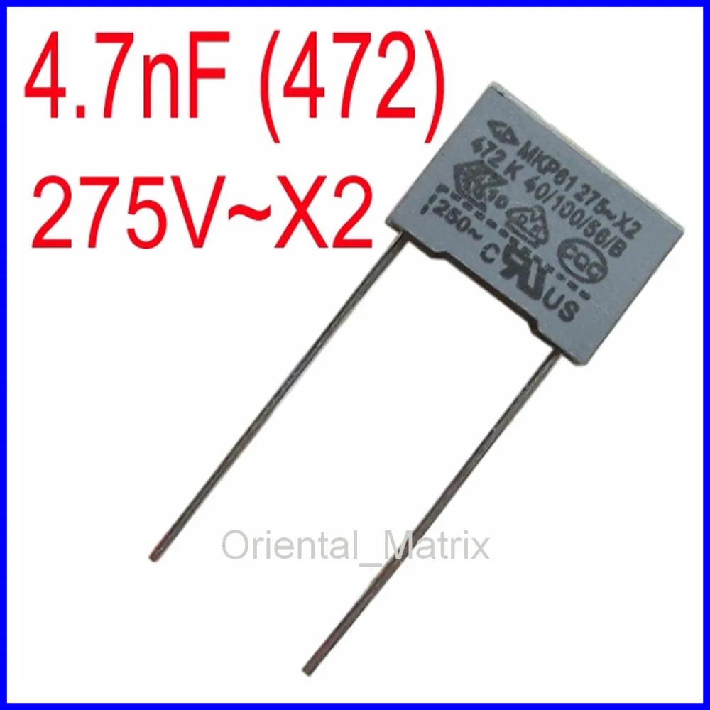 275v 472 0.0047uf 4.7nf ( Mkp61 275v ~ X2 472k ) Safety Capacitor ...
