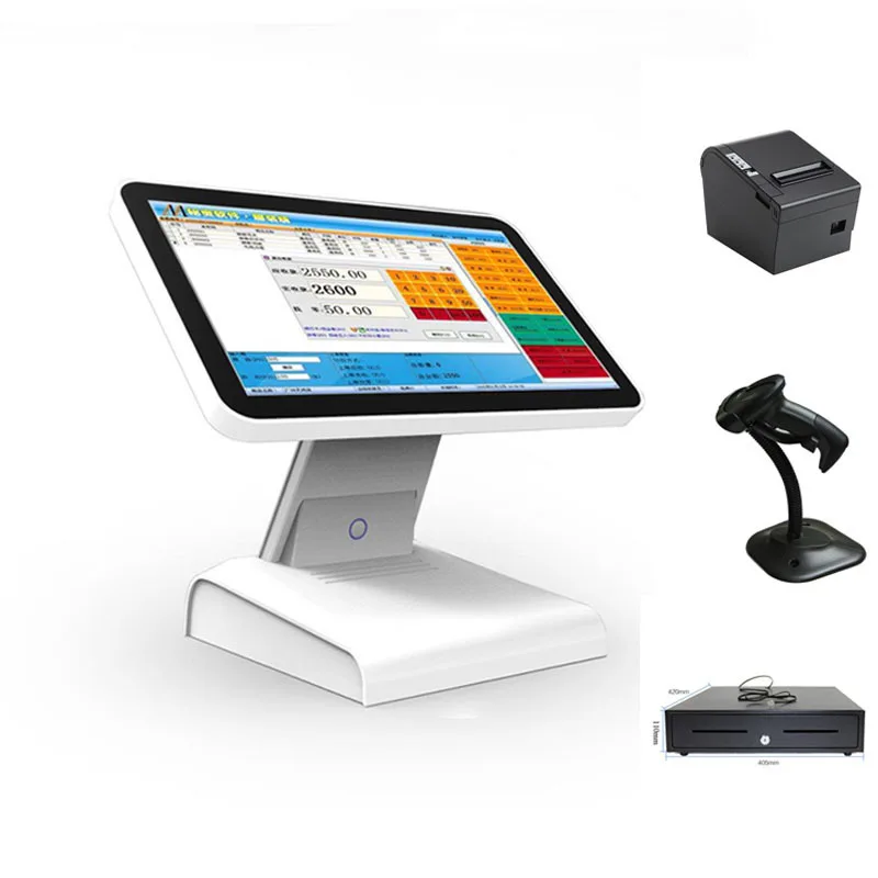 Retail Pos All System With Touch Screen Pos Display,80mm High Speed ...