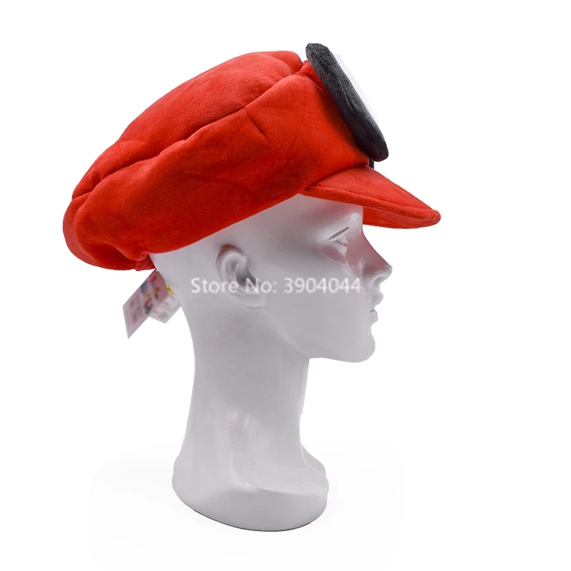 Anime Super Mario Cosplay Big Eye Odyssey Cappy Red Hat Mario Soft ...