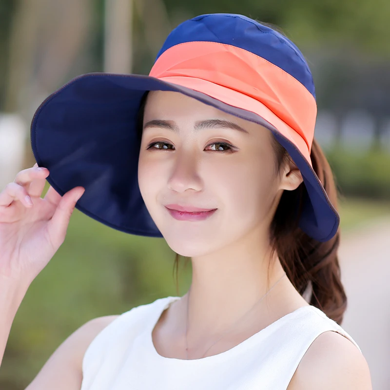 Spring and Summer women sun hats Fold thin Sunscreen casual Female cap ...