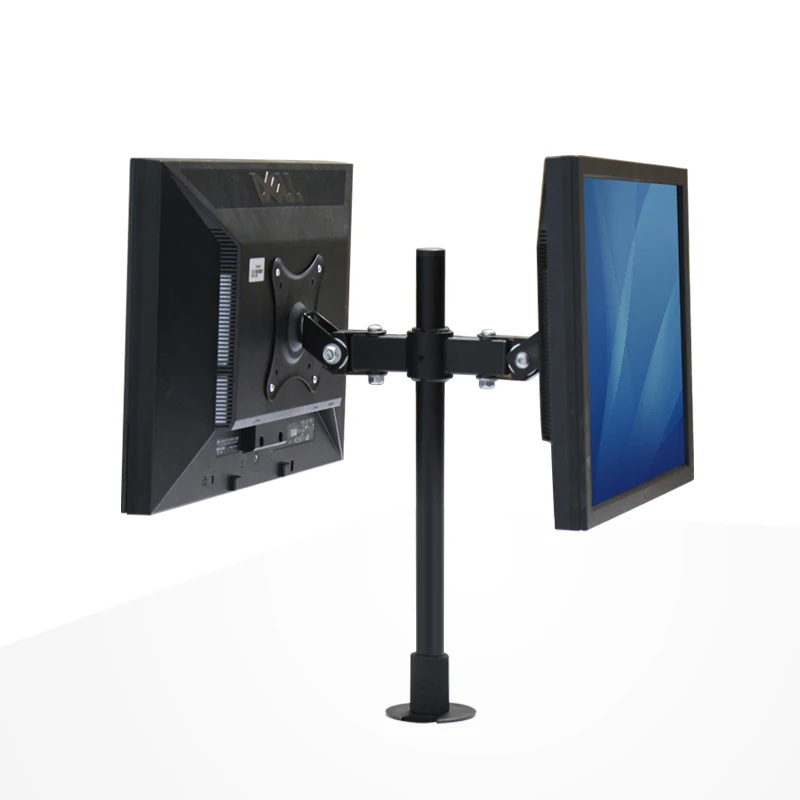 SK009 Dual LCD LED Monitor Holder Back to Back Desktop Grommet Mount ...