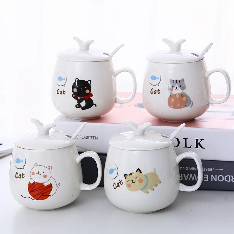 Taza de cerámica bonita tendencia creativa versión coreana para ...