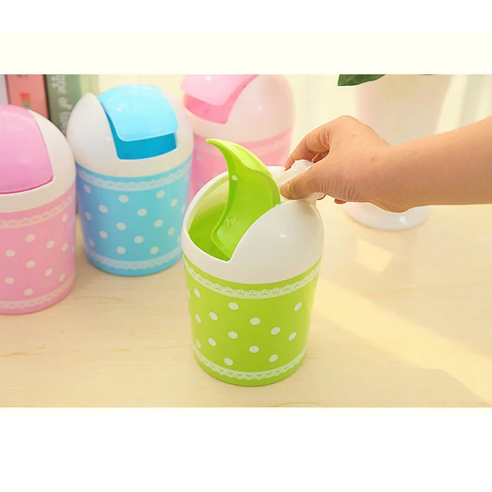 1Pc Mini Desktop Waste Bins Cute Animal Plastic Mini Table Dustbin ...