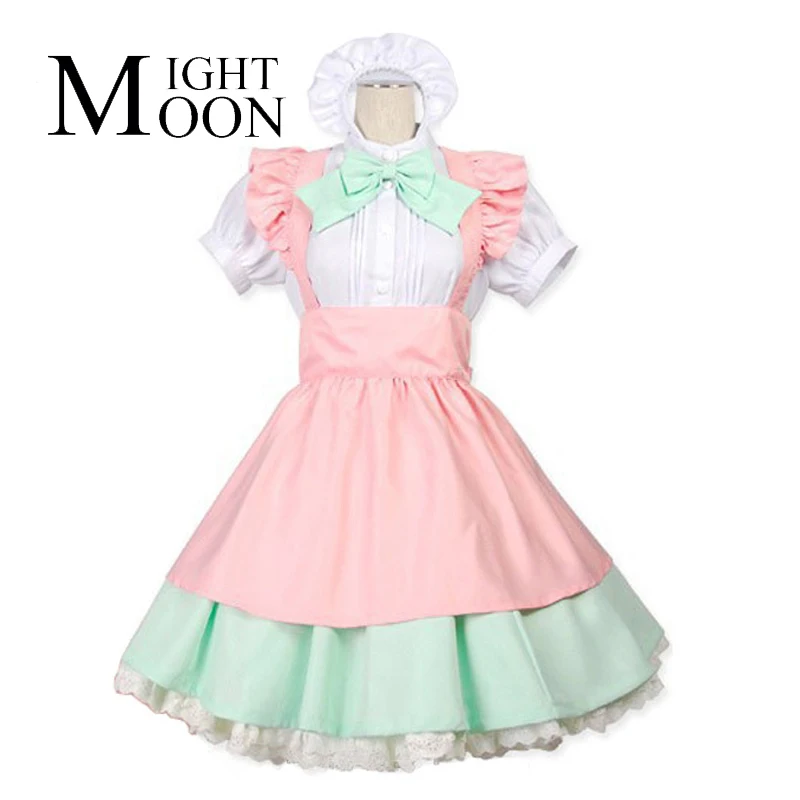 MOONIGHT Bow Maid Cosplay Women'S Cosplay Maid Costume Cartoon ...