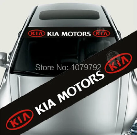 KIA stickers Front Windshield Decal Stickers Fit for kia Car emblem Decorations Car stickers ...
