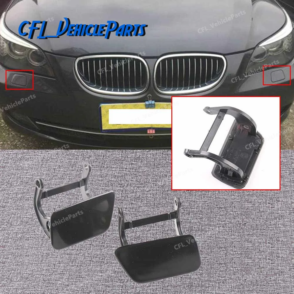 헤드 라이트 워셔 노즐 커버 캡 및 레버 L R 51117060585 51117060586 BMW E60 E61 525i ...
