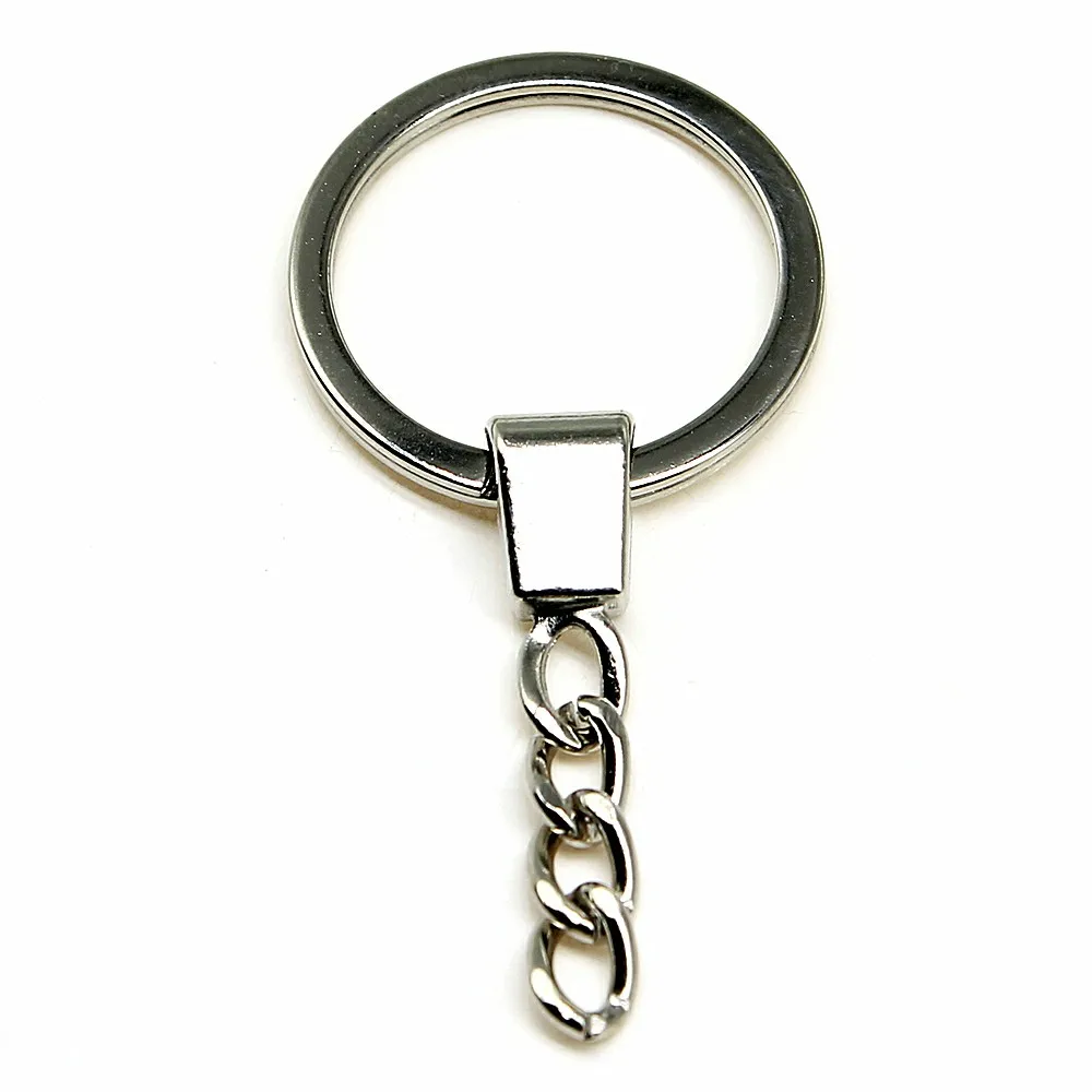 5pcs-2-Colors-30mm-Keyring-Keychain-Split-Ring-With-Chain-Key-Rings ...
