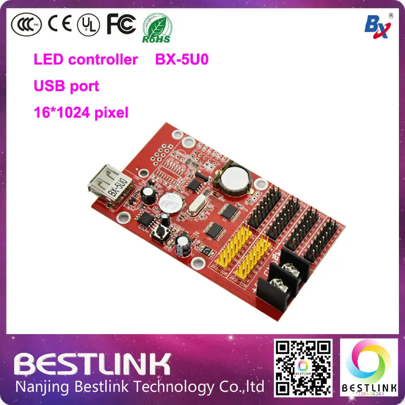 BX 5U0 Onbonนำการ์ดคอนโทรลเลอร์USBพอร์ต16*1024พิกเซลนำบัตรควบคุมp10นำ ...