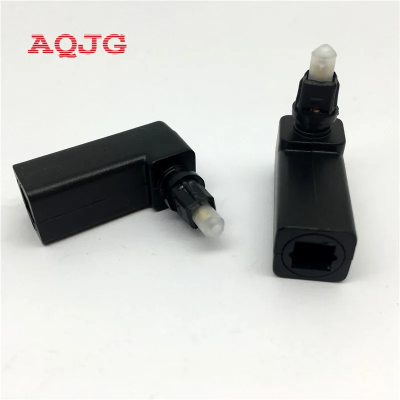 Toslink 90 Degree Digital Optical Audio Cable Adapter Male To Female ...