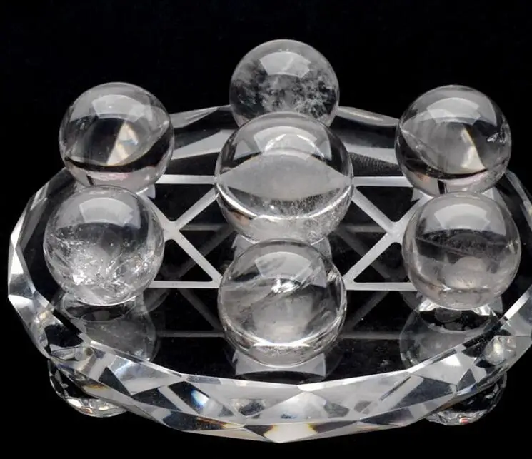 natural white crystal ball Lucky seven array and home furnishing ...