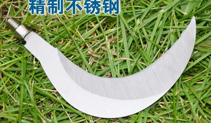 Aquatic grass blade stainless steel knife small fishing sickle sickle ...